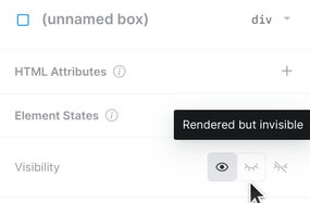 Visibility | Learn Plasmic