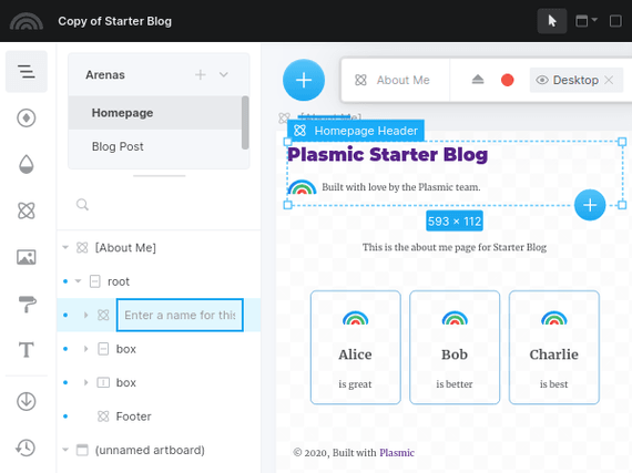 Overriding props on elements | Learn Plasmic