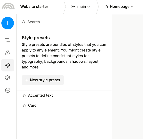 Style presets | Learn Plasmic