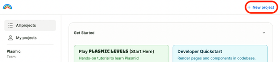 No-code quickstart | Learn Plasmic