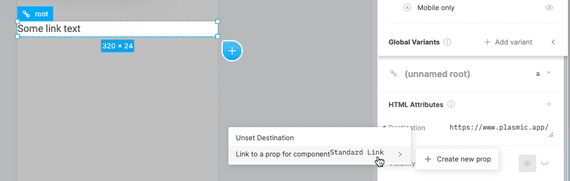 Creating your own primitives like links, buttons, textboxes, as components | Learn Plasmic
