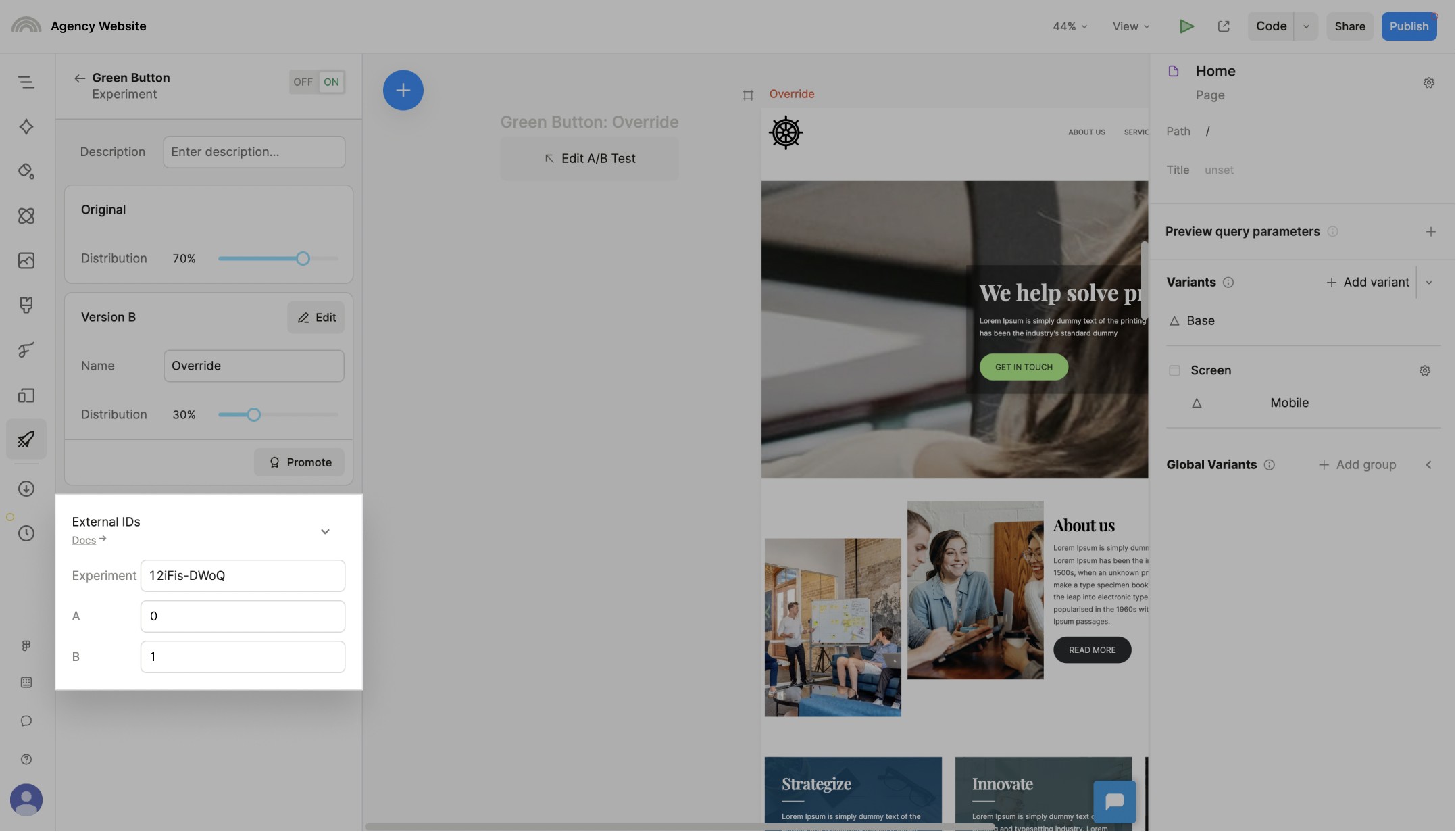 Integrating with analytics platforms | Learn Plasmic