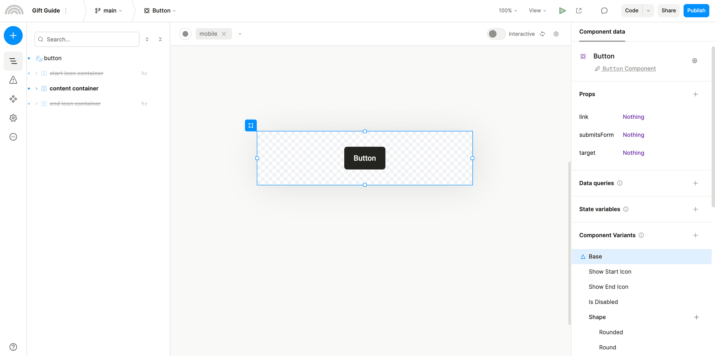 Focus mode vs. design mode | Learn Plasmic